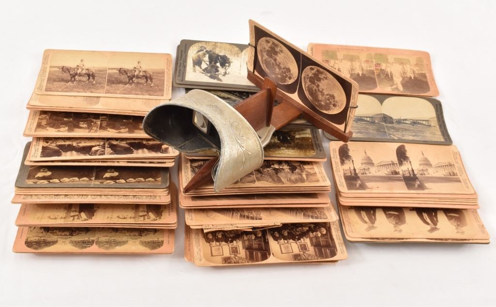 Stereo Viewer & 58 Western & Cowboy Cards