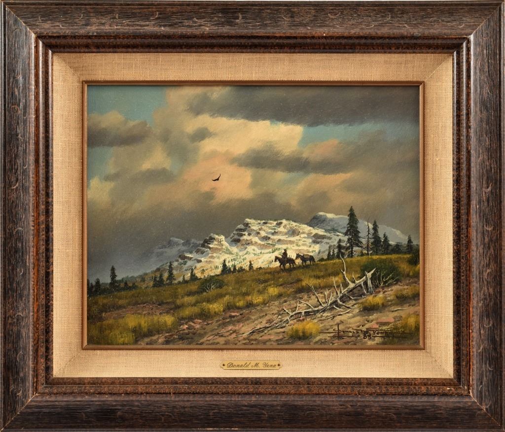 Don Yena "Big Country Traveler" Oil Painting