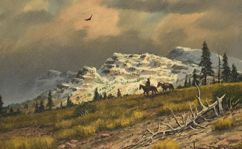 Don Yena "Big Country Traveler" Oil Painting