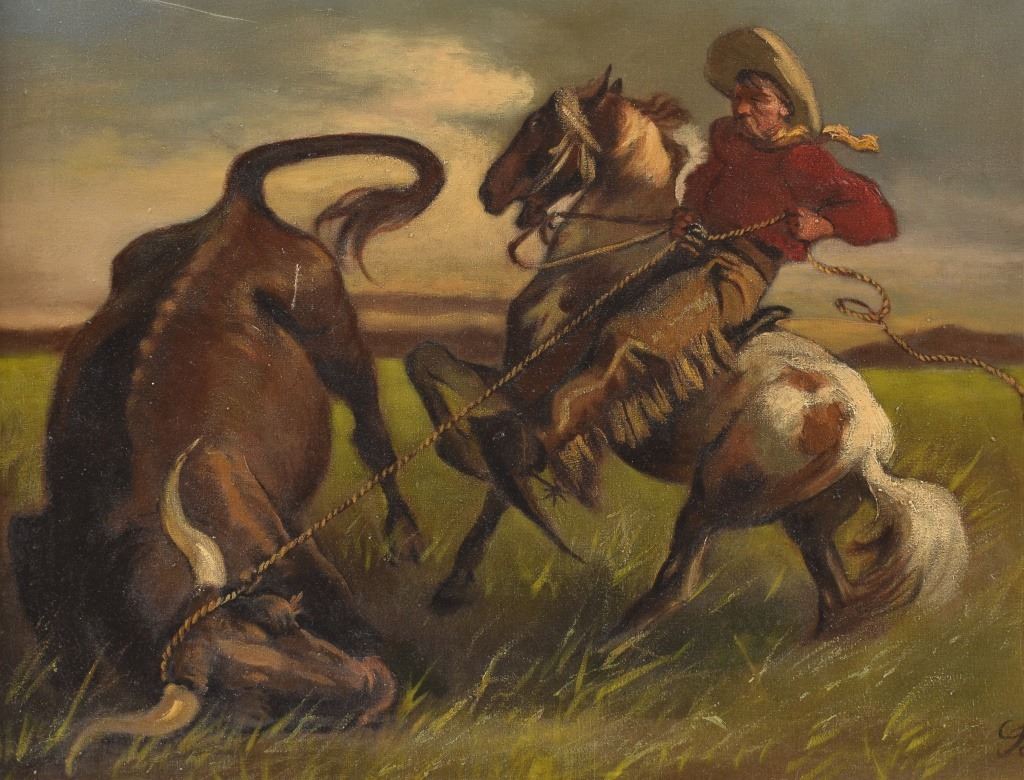 Clarence Ball 1901 Original Oil Painting