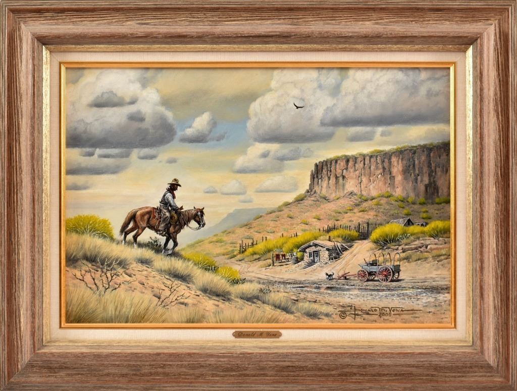 Don Yena 'Tain't Much But It's Mine" Oil Painting