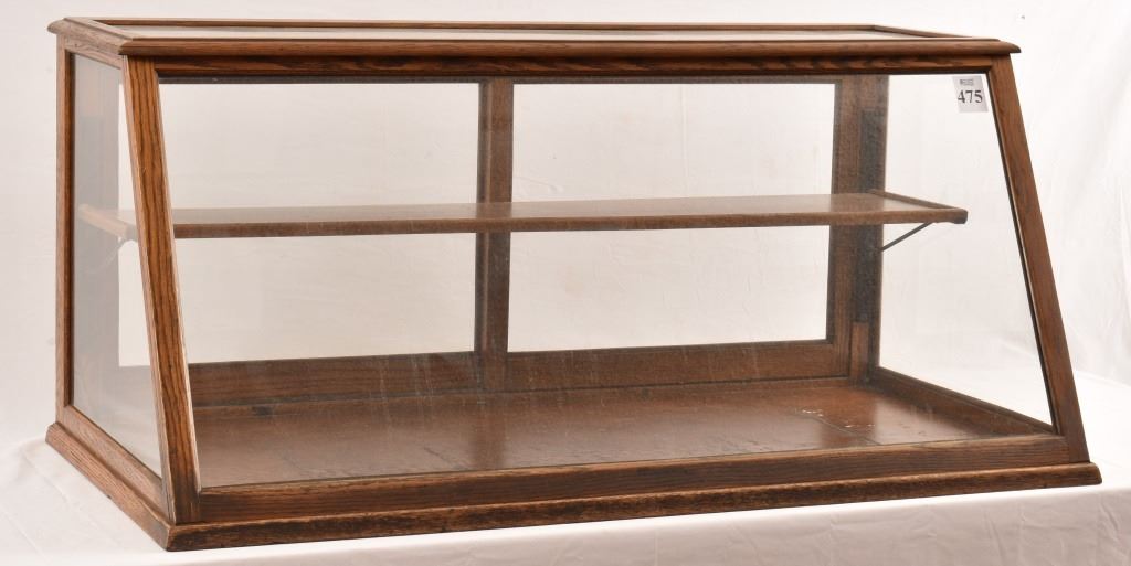 Slant Front Counter Top Display Case