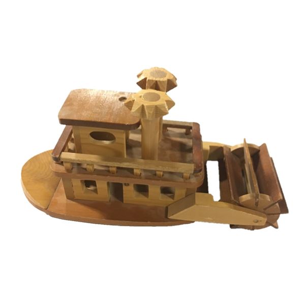 Wooden Steamboat Toy