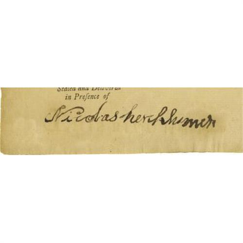 Nicholas Herkimer Adam Klock 1773 DS Oriskany