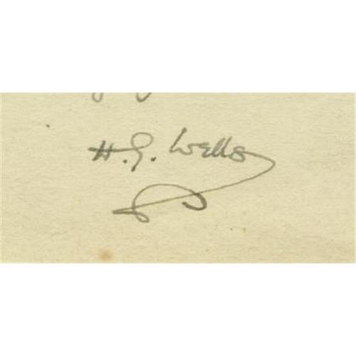 H. G. Wells 1929 Autograph Letter Signed.