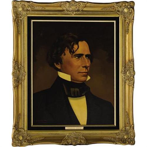Franklin Pierce and Jane Pierce Oil Portraits