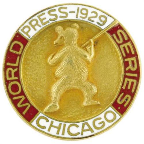 1929 World Series Press Pin (Chicago Cubs)