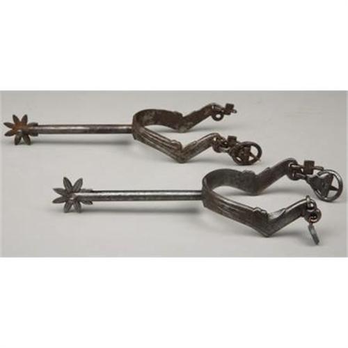 EUROPEAN LONG SPURS. Possibly late 17th century