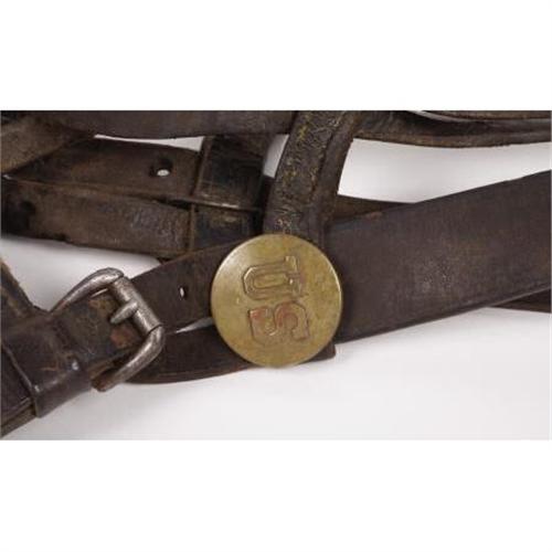 U.S. MILITARY MULE BLINDERS CIRCA 1900