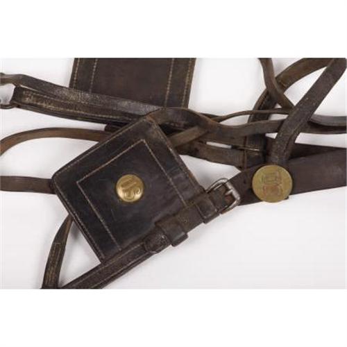 U.S. MILITARY MULE BLINDERS CIRCA 1900