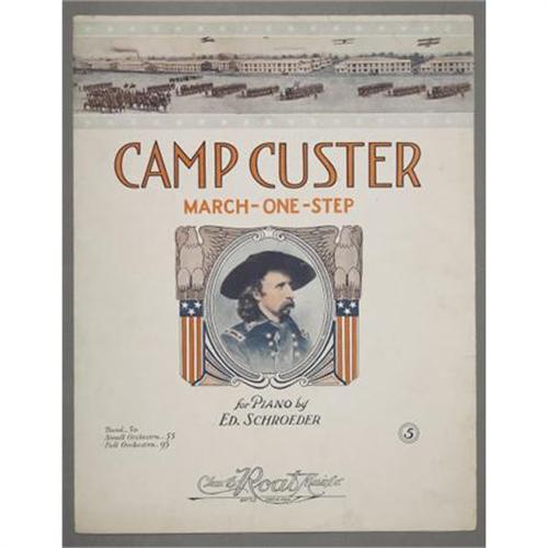 CAMP CUSTER SONG SHEET (GENERAL CUSTER IMAGE) 19
