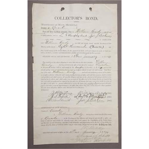 LINCOLN COUNTY WAR - KILLED BY BILLY THE KID, SHERIFF