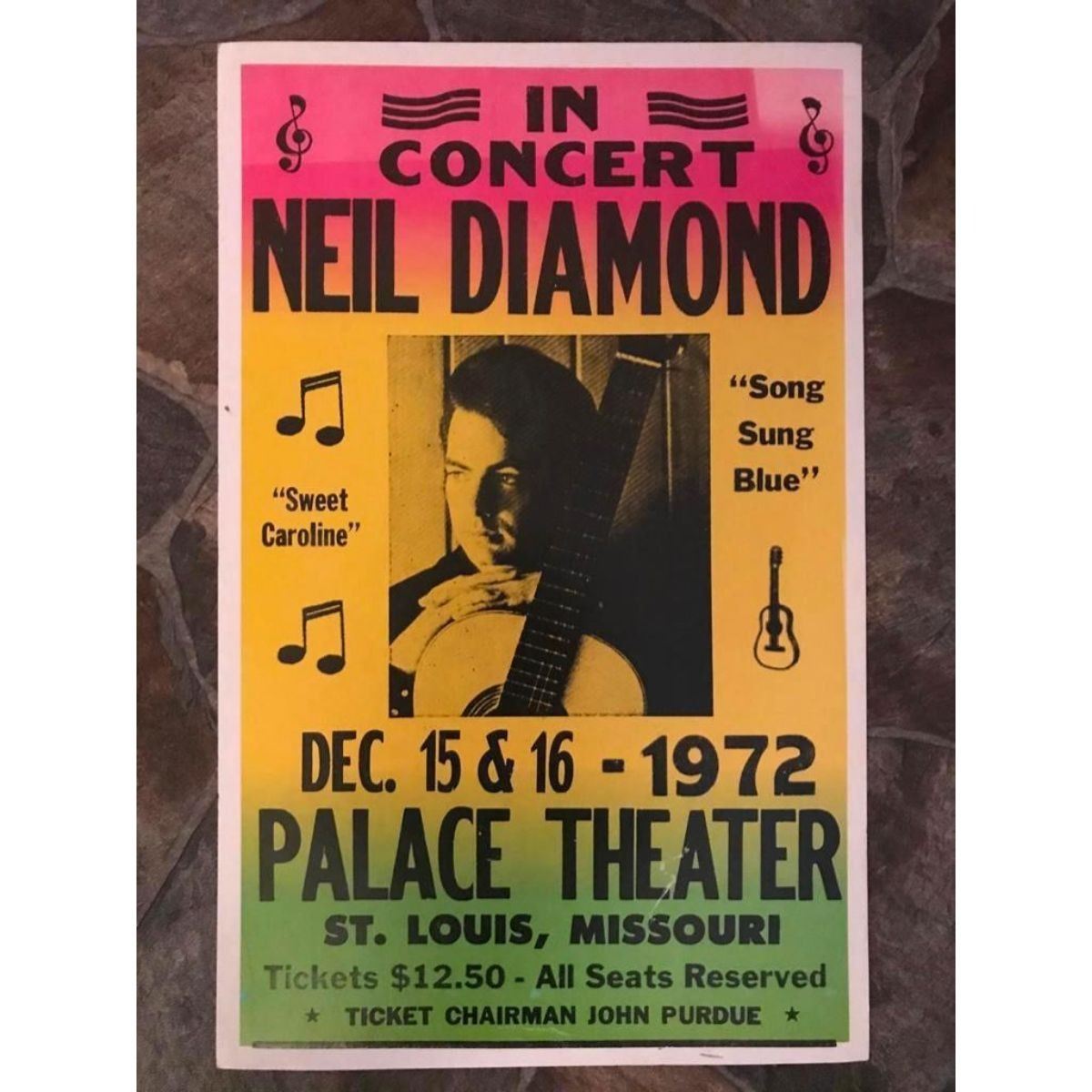 Neil Diamond Recreation Concert Poster