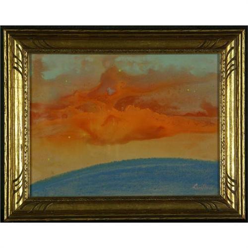 FLUORESCENT ACRYLIC PAINTING JOHN PLUMER LUDLUM