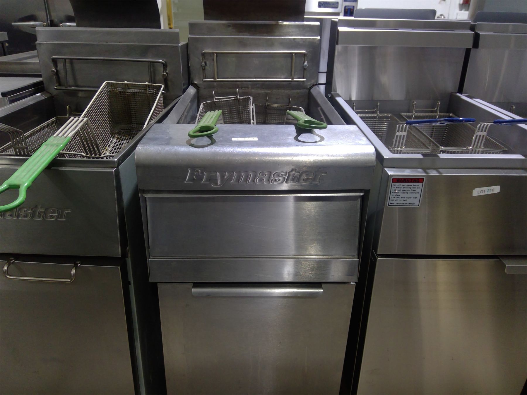 Used Natural Gas Frymaster Double Basket Deep Fryer with 2 Baskets