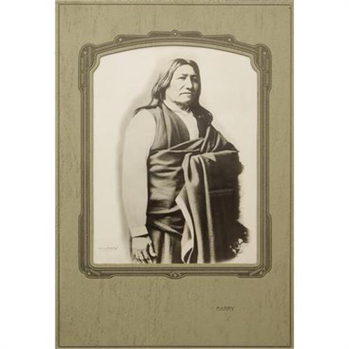 CHIEF SPOTTED TAIL IN THREE-QUARTER PROFILE