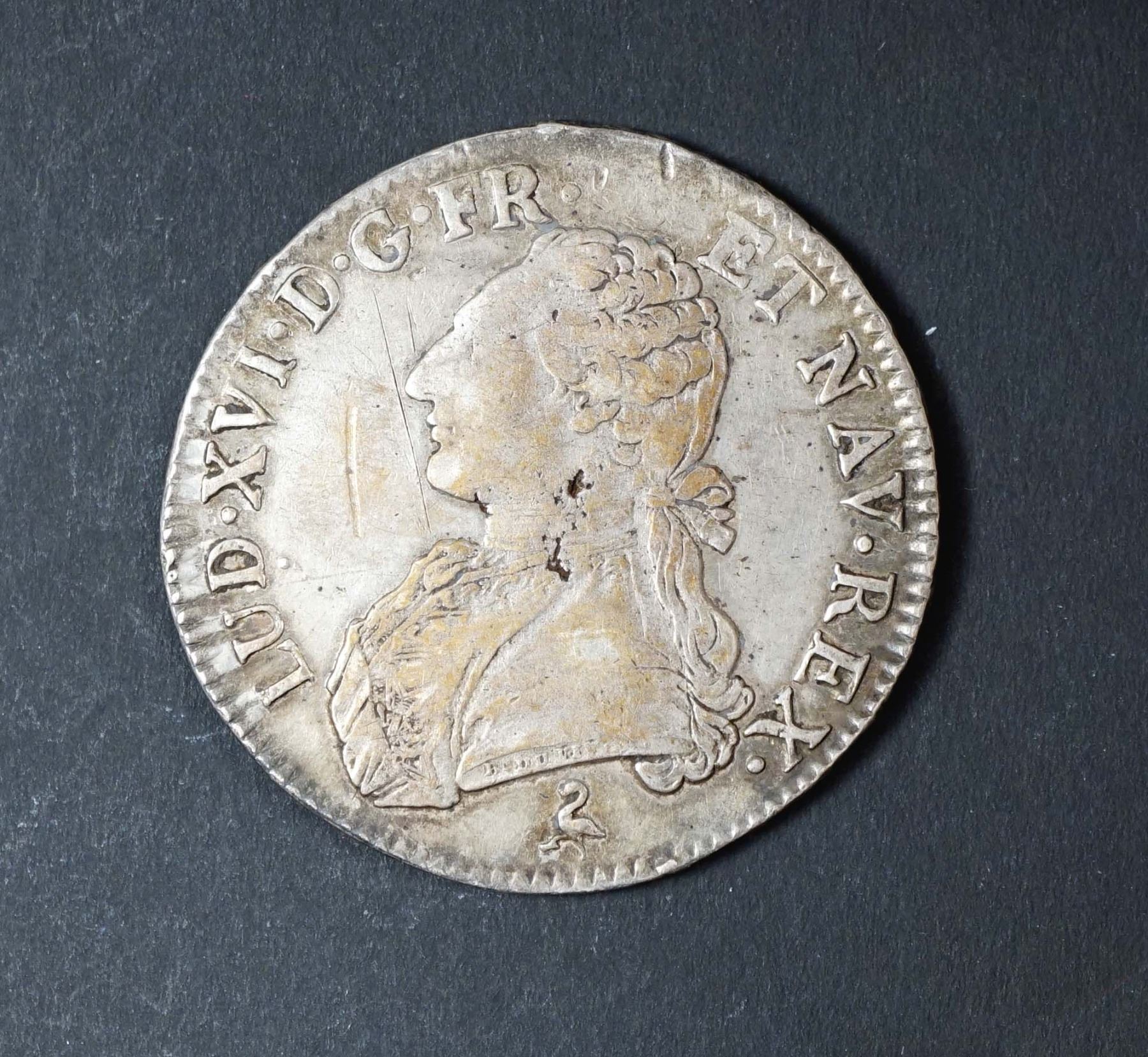 FRANCE 1788 A Ecu KM# 564.1 29.3 gms VF++