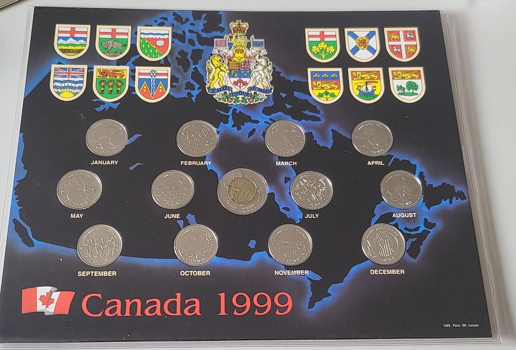 CANADA 1999 FULL CALLANDER COIN SET