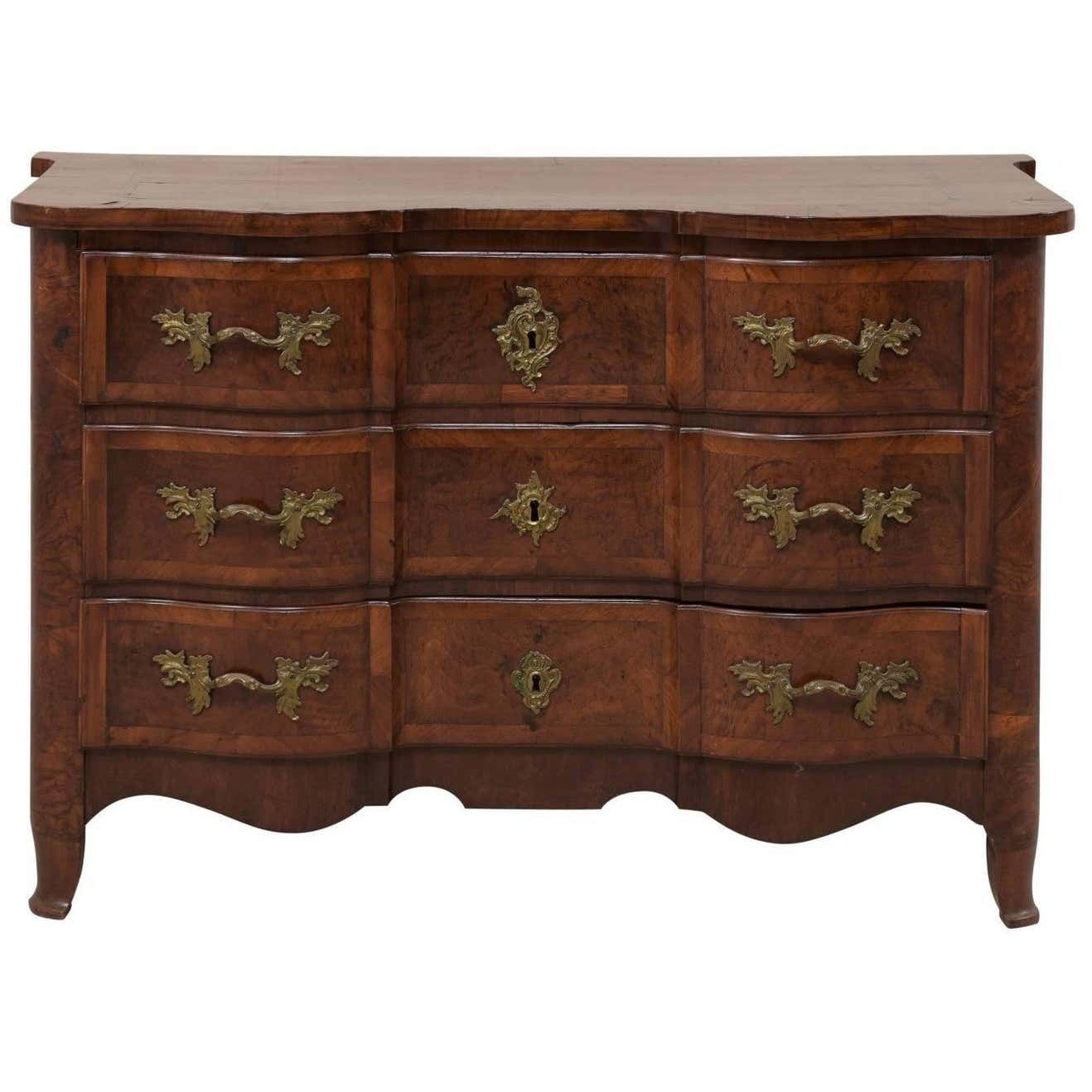 Mahogany Wood And Bronze Chest