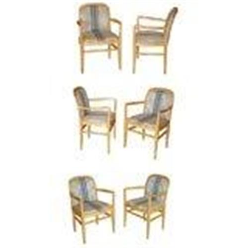 Set of 6 Benjamin Baldwin Dining Arm Chairs #1846290