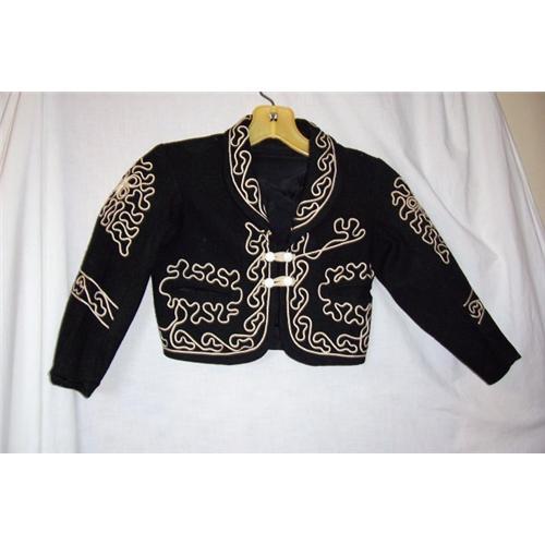 Vintage Childs Black & White Charro Jacket #1874642