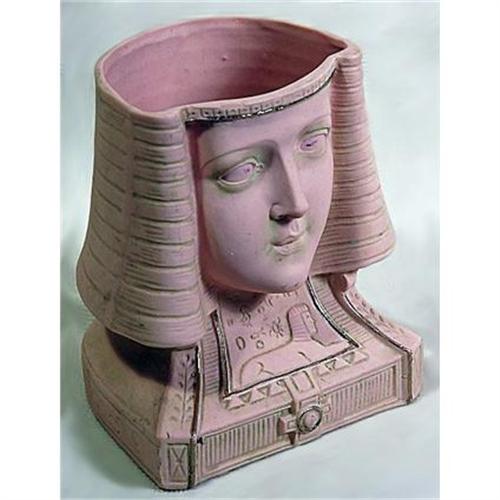 Schafer & Vater Egyptian Revival Bisque Vase #1863307