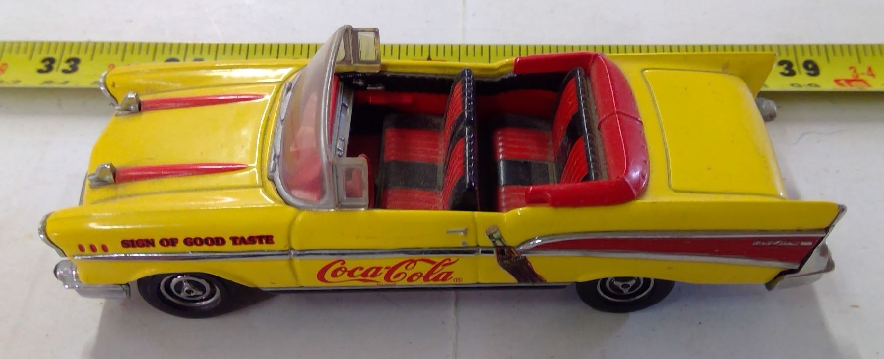 Coca Cola Dinky Car - 1957 Chevrolet Bel-Air Convertible - Schmalz Auctions