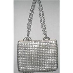 Whiting & Davis Metallic Silver Alumesh "MOD" #1879626