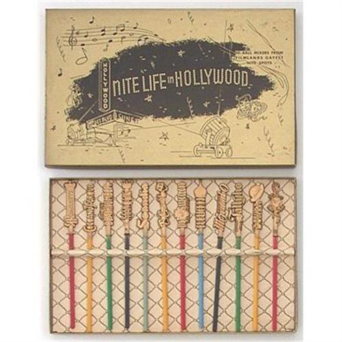 Vintage HOLLYWOOD STIR STICKS store display #1880960