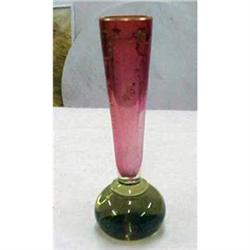 Elegant Art Nouveauish Glass Paper Weight Vase #1883065