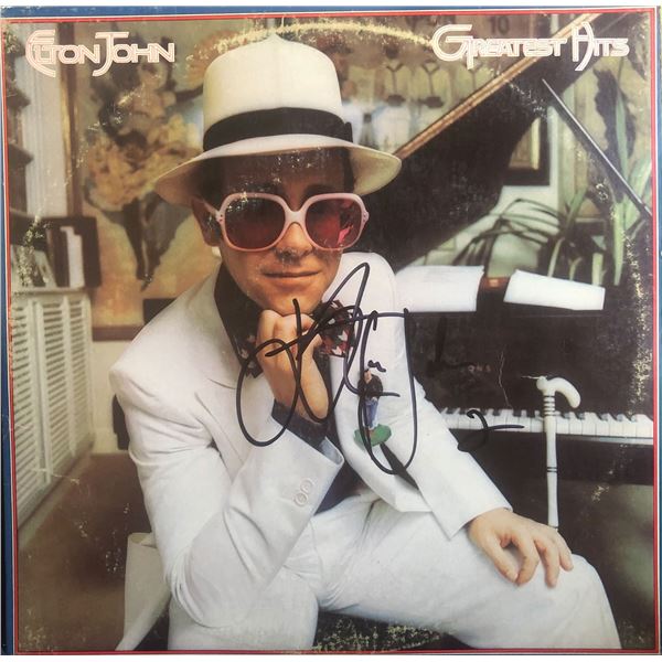 Elton John Autographed Album Elton John Autographed Album