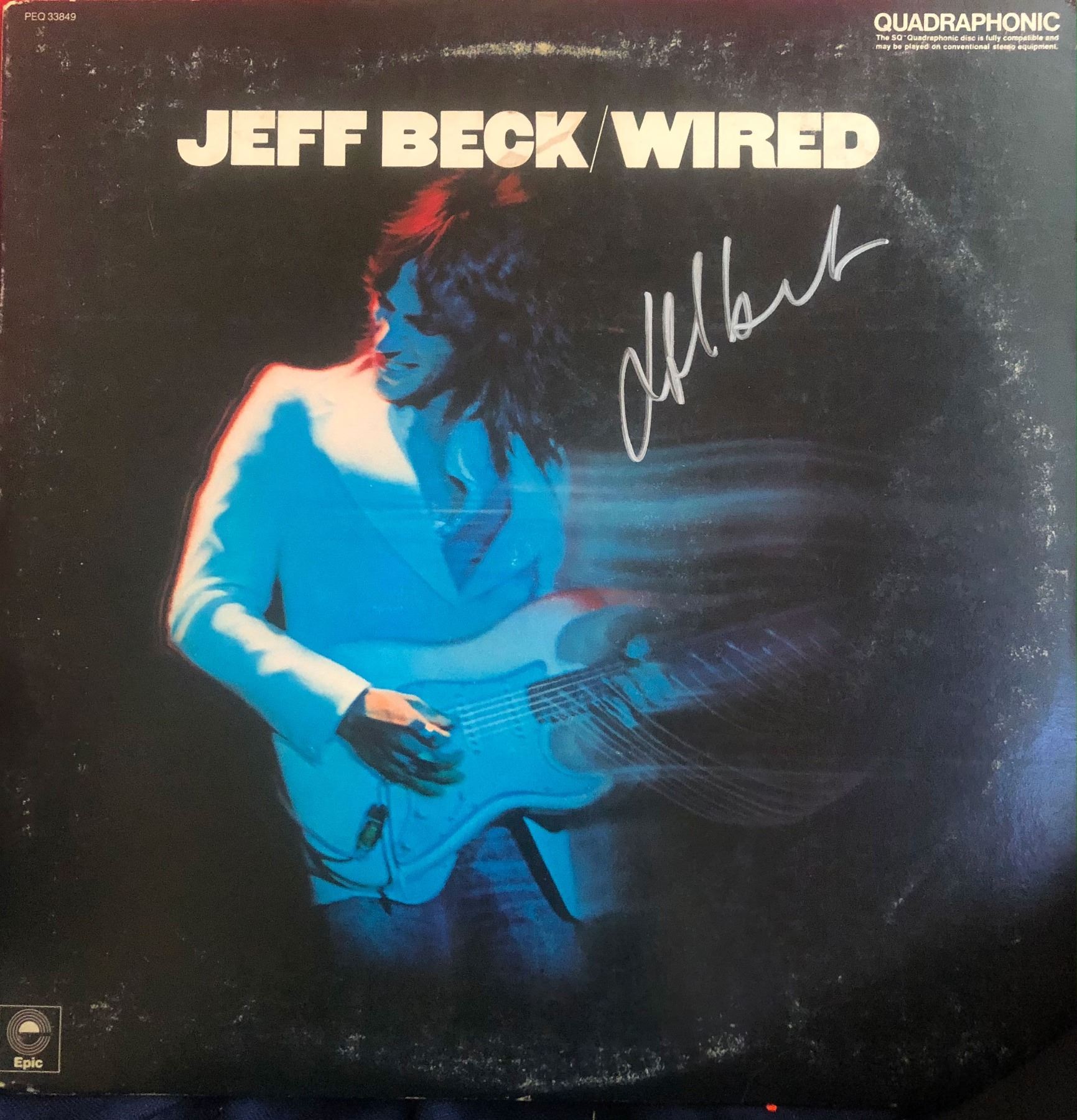 Jeff Beck Autographed Album