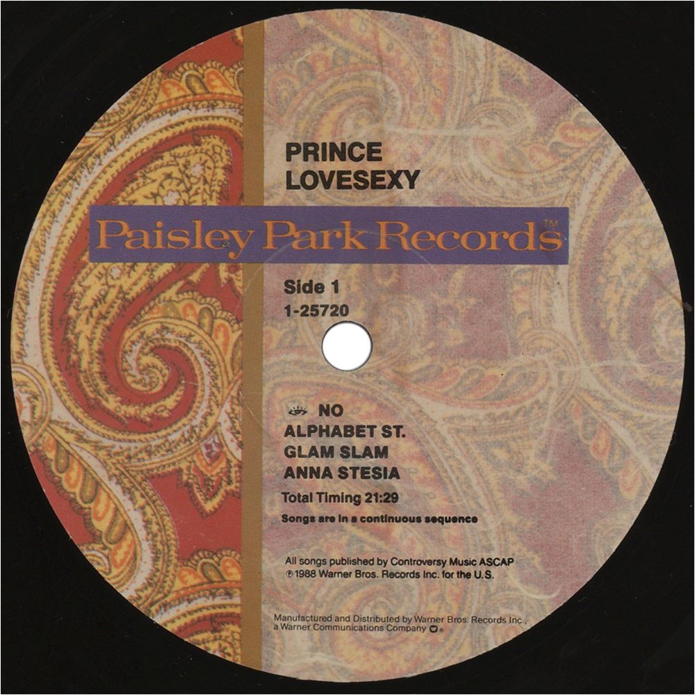 Prince Signed Lovesexy Album