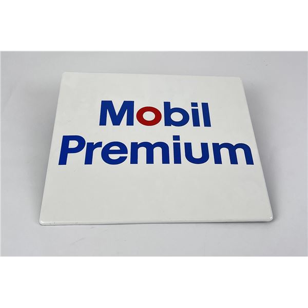 Mobil Premium Porcelain Pump Plate Sign