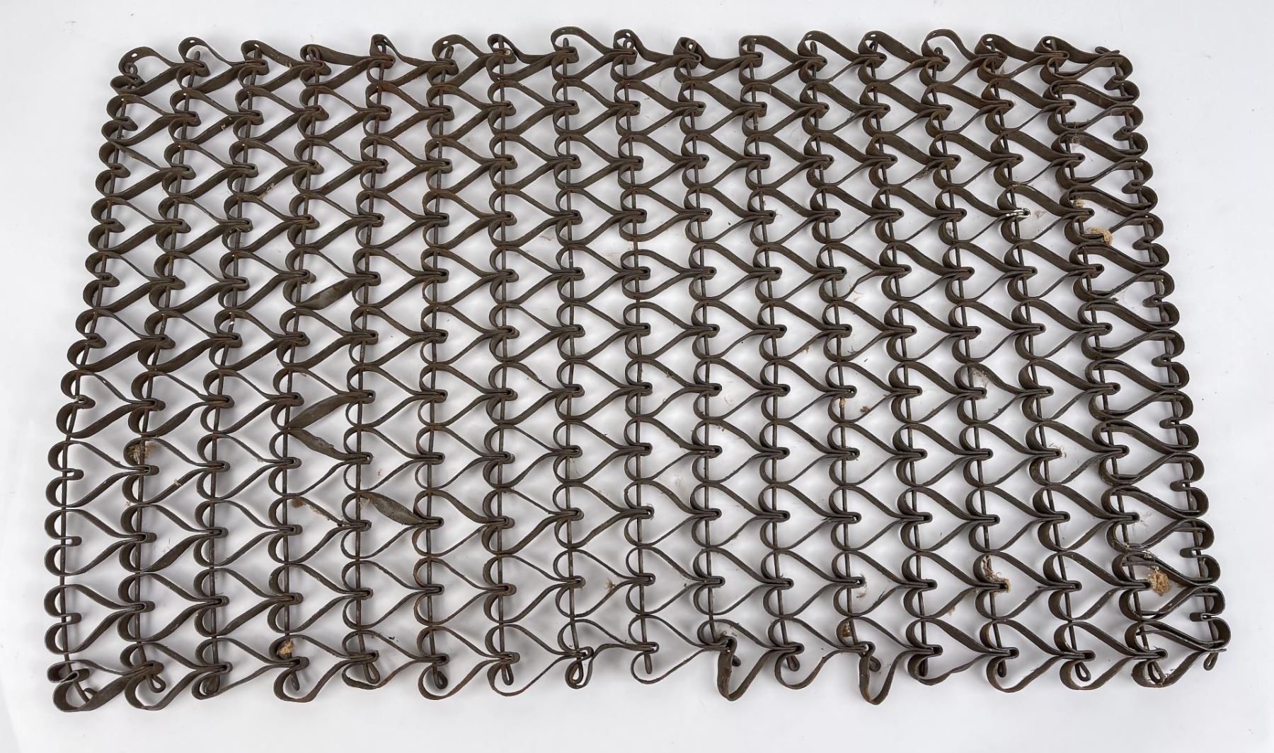 Rare Primitive Iron Heart Door Mat Boot Scraper