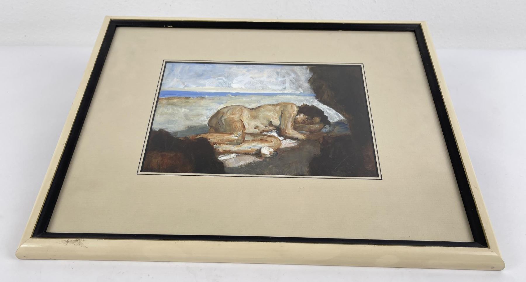 Kevin Kadar Oil on Board Reclining Nude