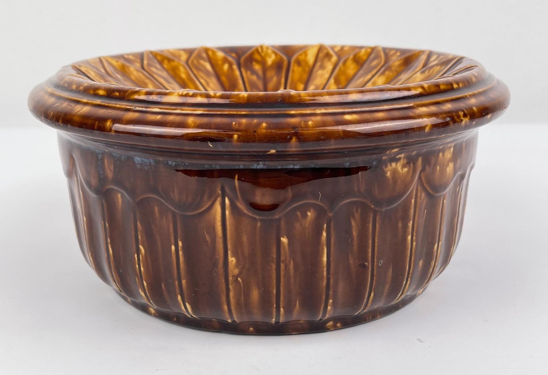 Antique Bennington Pottery Montana Cowboy Spittoon