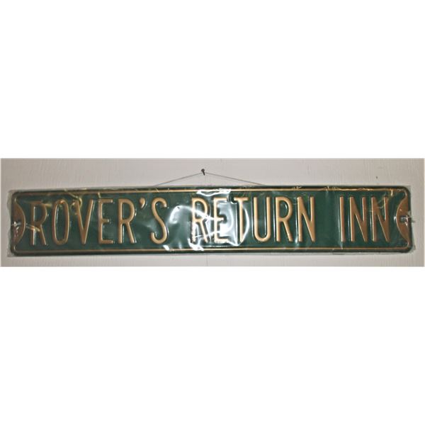 Sign "Rover's Return Inn" 35.5" by 6"