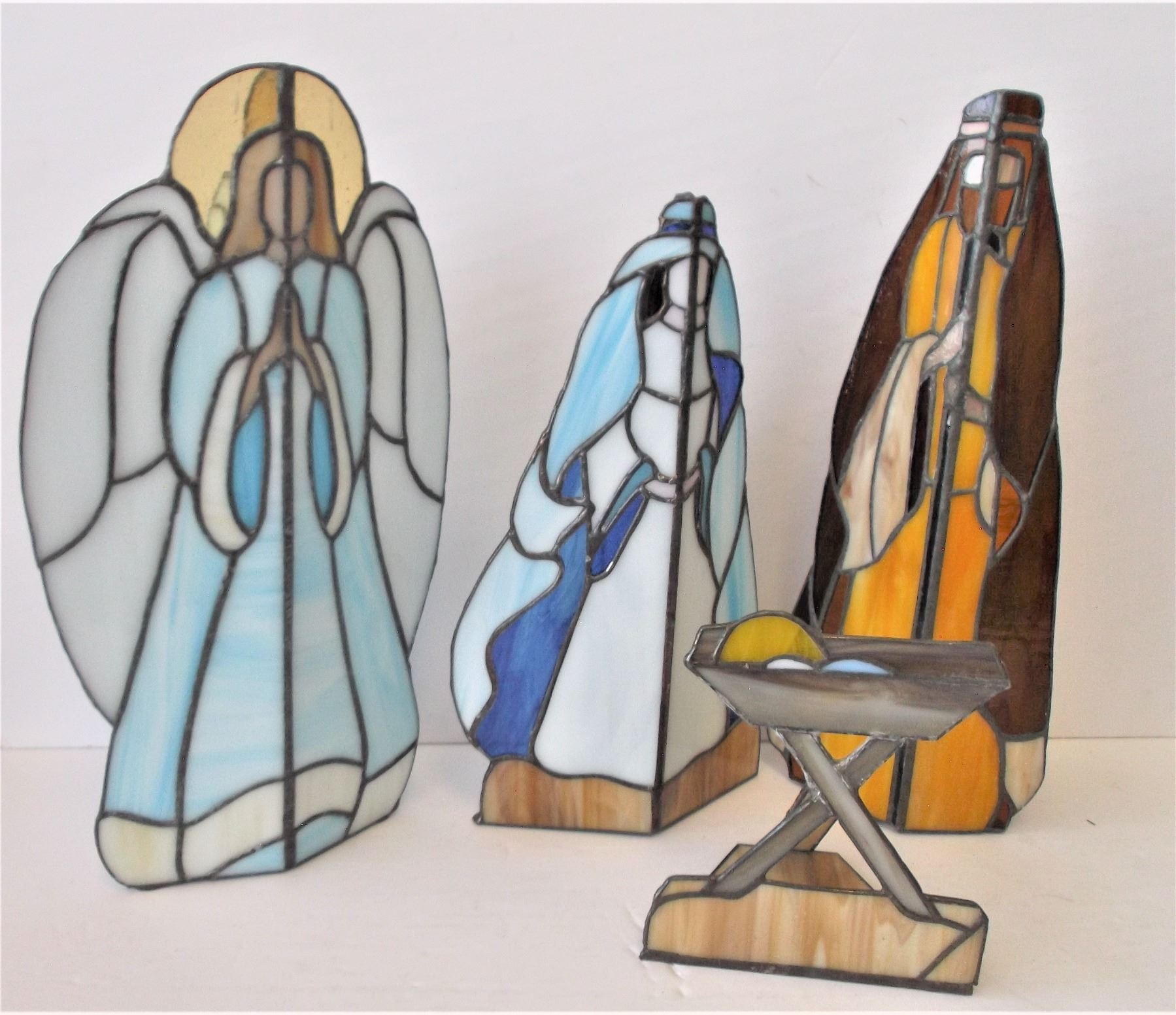 Stained Glass Nativity Scene
