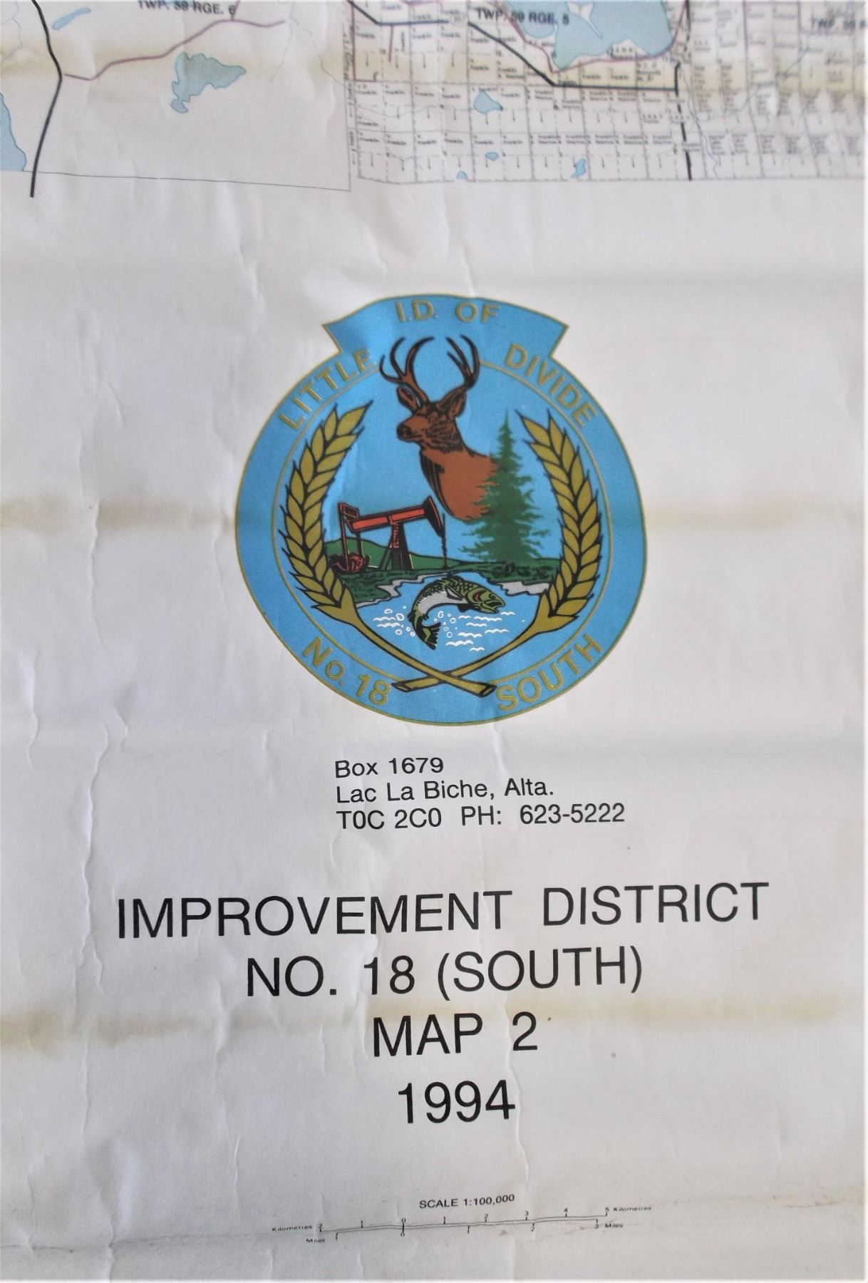 I.D of Little Divide No. 18 South Improvement District Map 1994