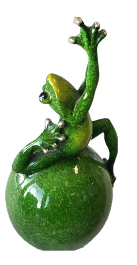 Ceramic Yoga Frog
