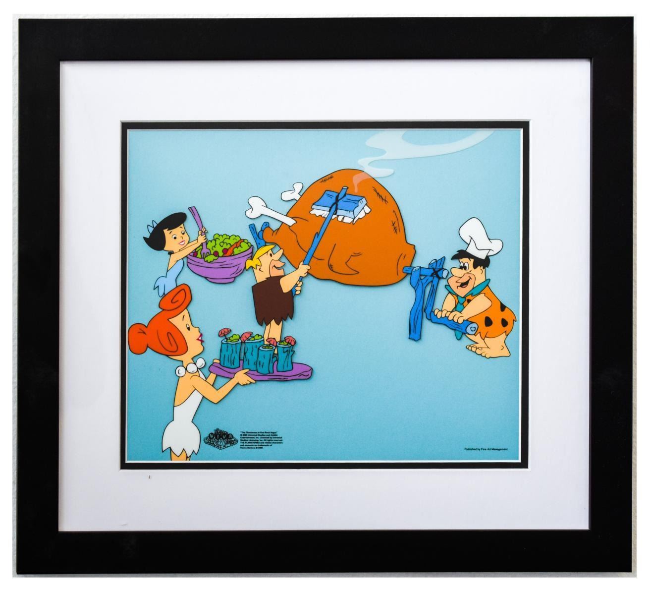 Fred and Wilma Flintstone, Betty and Barney Rubble- Sericel "The ...