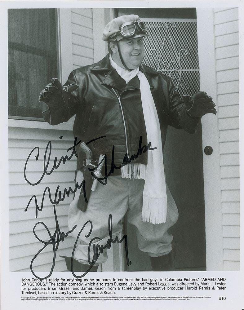 John Candy Signed Photograph