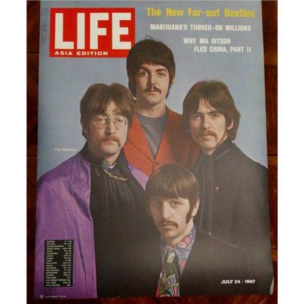 The Beatles Life Magazine Newsstand Poster (1967).