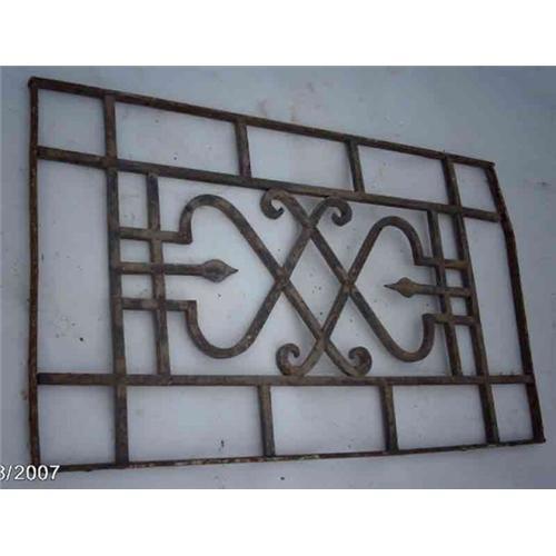 Wrought Iron Antique Panel Window, No Welds #1861228