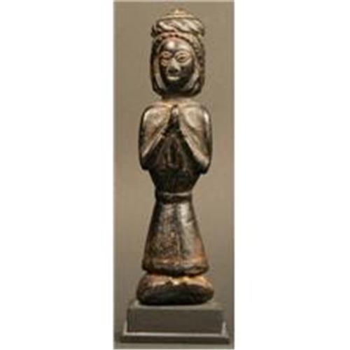 19th C. Nepalese Shaman Sculpture, Thick Patina#1877243