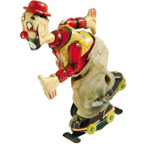 TPS Mechanical Clown on Roller Skates.