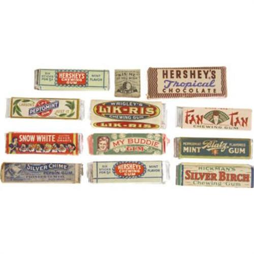 Large Collection of Gum Wrappers, Packs,