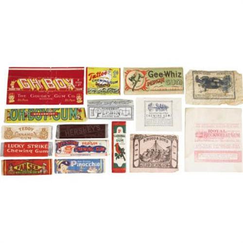 Large Collection of Gum Wrappers, Packs,
