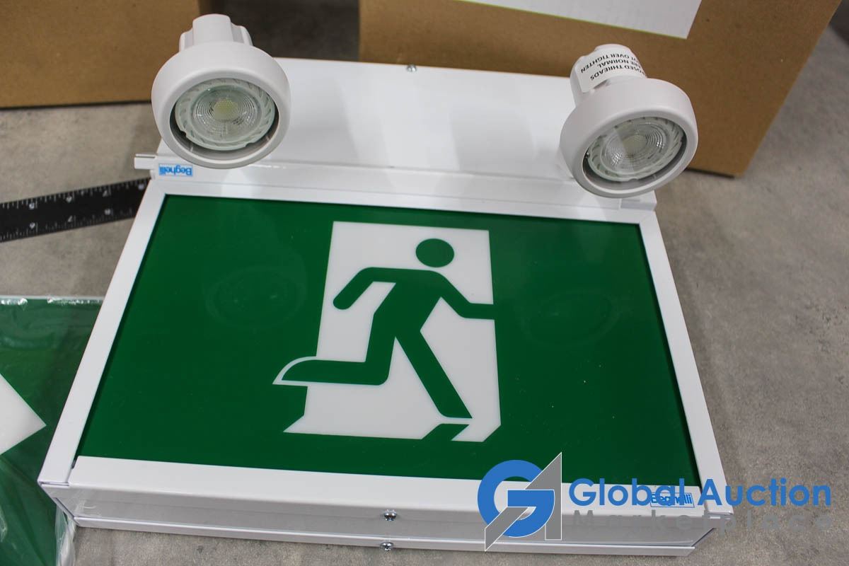 (2) Unused Steel LED Running Man Lights (2) Unused Steel LED Running Man Lights